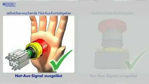 Self-monitoring contact blocks for emergency-stops | Georg Schlegel