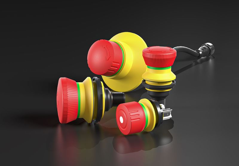 Emergency-stop button vs. emergency switch-off: Differences, functions and use of emergency-stop ...