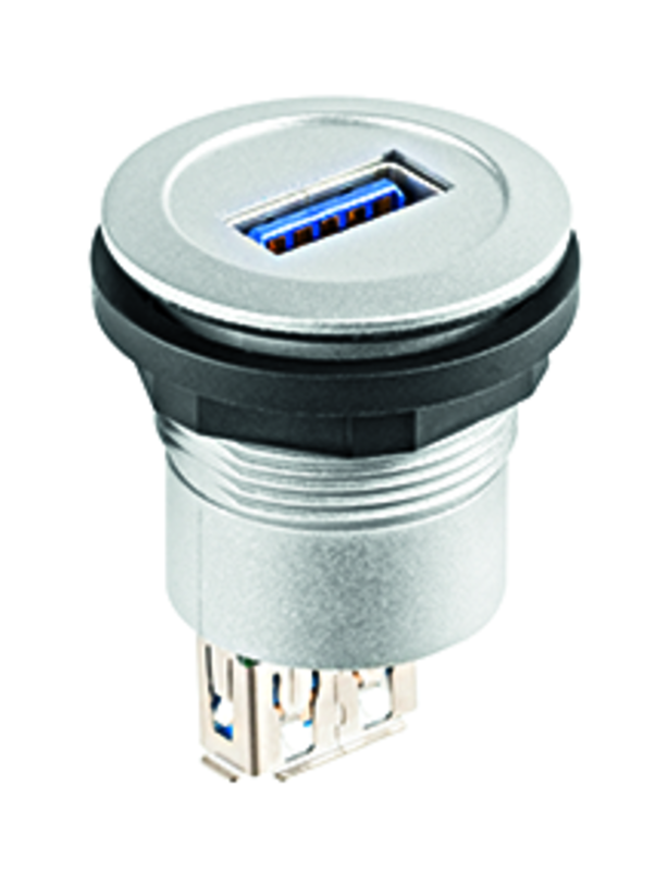 RRJ_USB3_AA_633 | panel jack | USB 3.0 socket type A / 9-pin | IP65