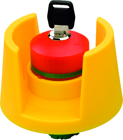 Protective shroud for emergency-stops: Permitted or not?